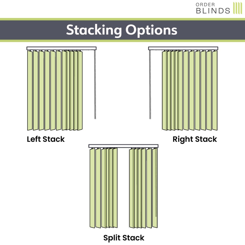 Black Vertical Blinds Complete Set Using 89mm Dim Out Slats Made To ...