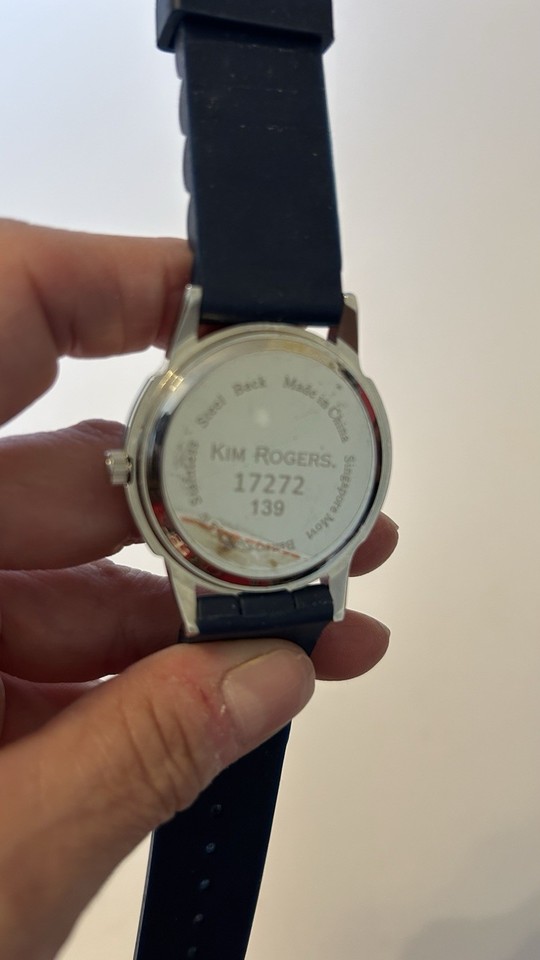 Kim Rogers Adult American Flag Watch Blue Silicone Band New Battery | eBay