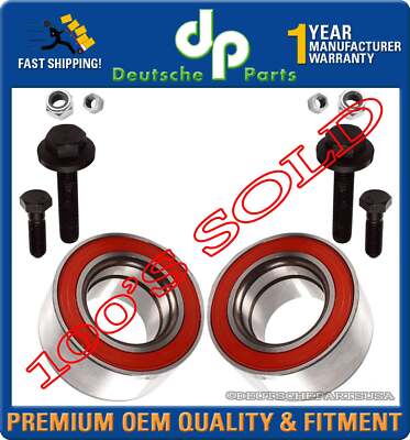 VW PASSAT AUDI A4 90 S4 Wheel Bearing Bearings PAIR 4B0 498 625 / 8D0 ...