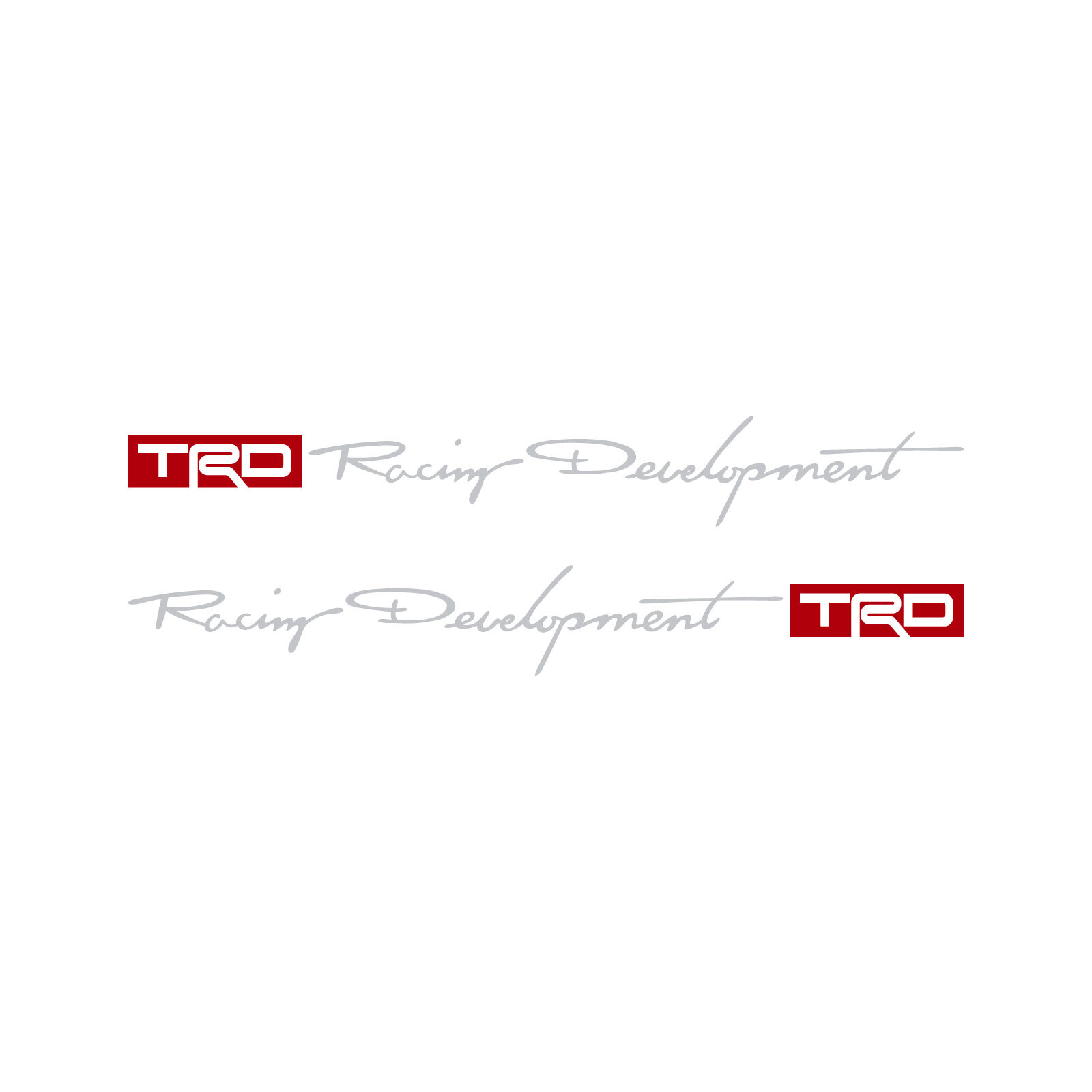 Pair (Left and Right) TRD Racing Development Decal Vinyl Sticker for ...