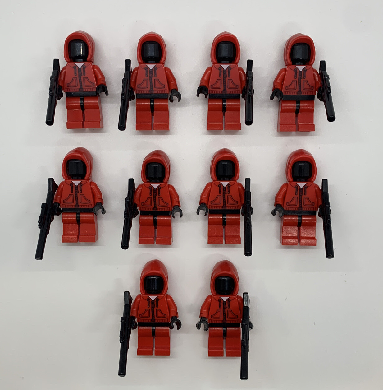 LEGO Squid Games - Lot de figurines Game Staff Guard (briques LEGO 100% ...