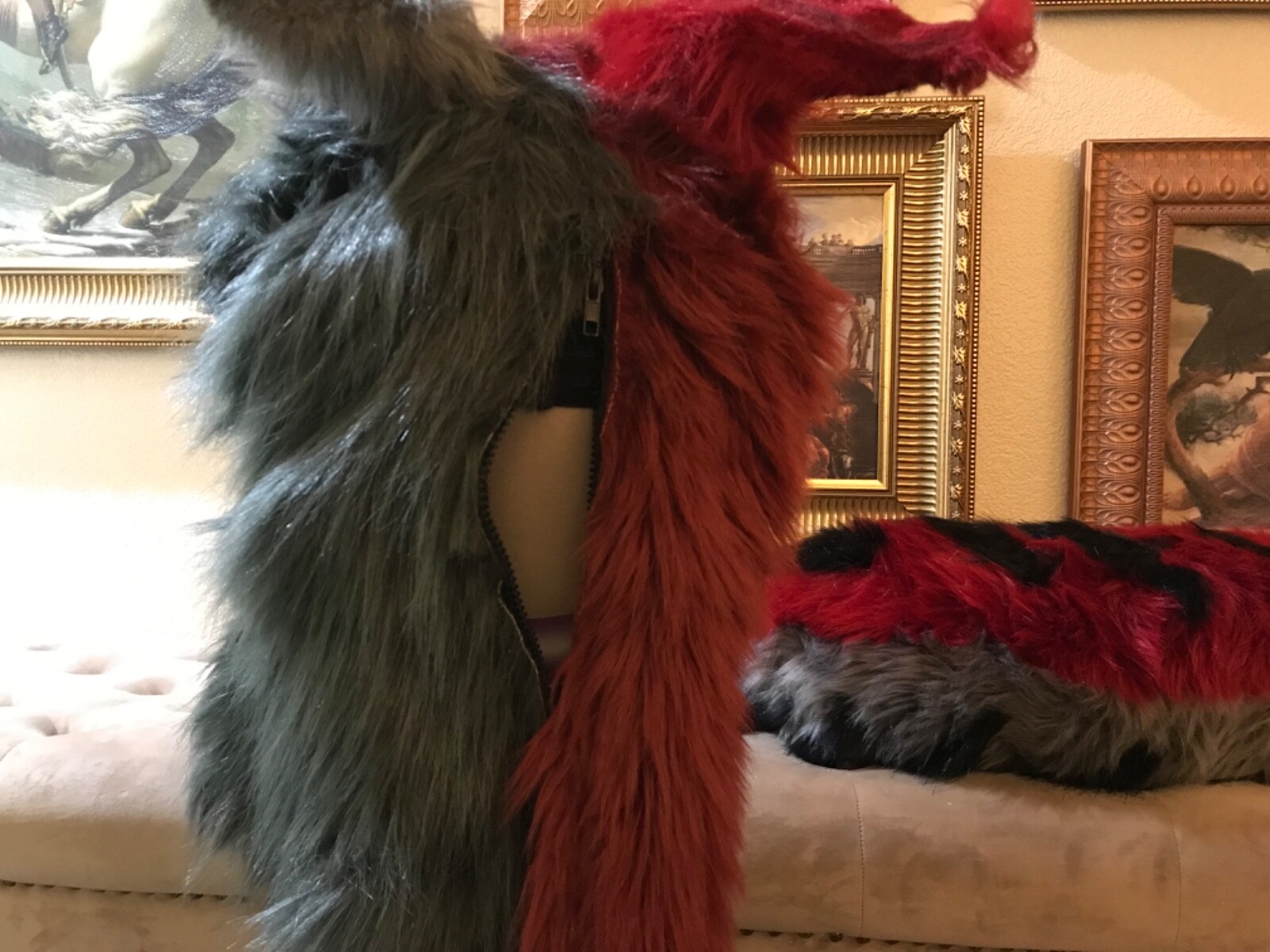 Realistic Hellhound/canine Fursuit Partial With LED b… - Gem