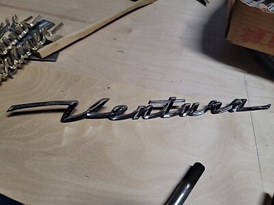 1960 1961 Pontiac Ventura Fender Emblem Badge Chrome Trim Molding ...