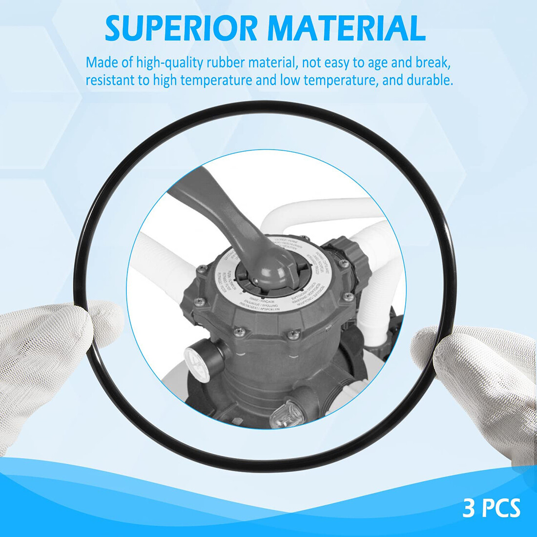 3PCS Cover O-Ring Compatible with Hayward SPX0714L for Vari-Flo XL ...