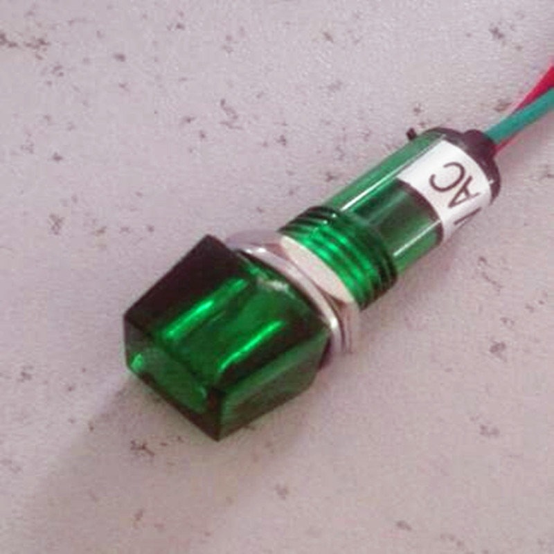 1pcs AC Amplifier Green Bulb Power Indicator Pilot Light 110v 120V 7mm ...