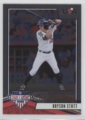 2019 Panini USA Baseball Stars & Stripes Longevity Bryson Stott #11 ...