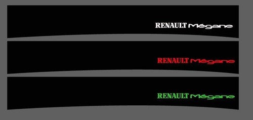 Fits Renault Megane Sunstrip Graphics Sun Strip Decals Any Colour | eBay