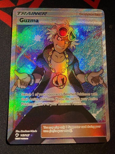 Pokémon TCG Guzma Burning Shadows 143/147 Holo Full Art | eBay