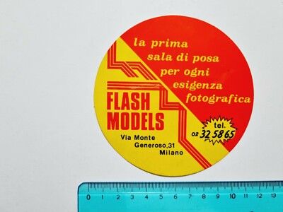 Adhesive Flash Models Milano Sticker Autocollant Vintage 80s Original ...