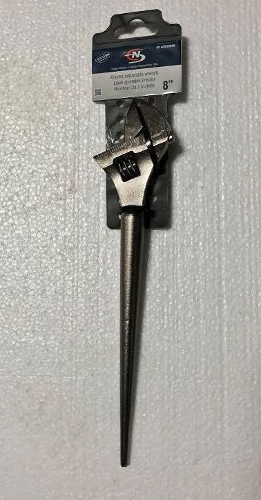 8" Erector Adjustable Wrench Construction Wrench-Lifetime Warranty ...
