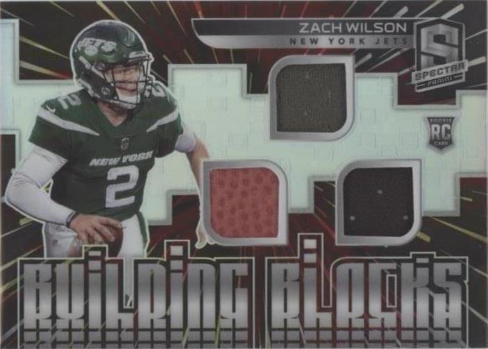 2021 Panini Spectra - Building Blocks Zach Wilson #BB-ZW Hyper Prizm ...