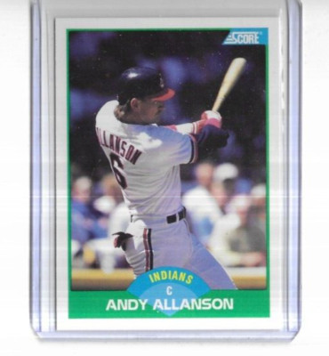 1989 Score #46 Andy Allanson Cleveland Indians | eBay