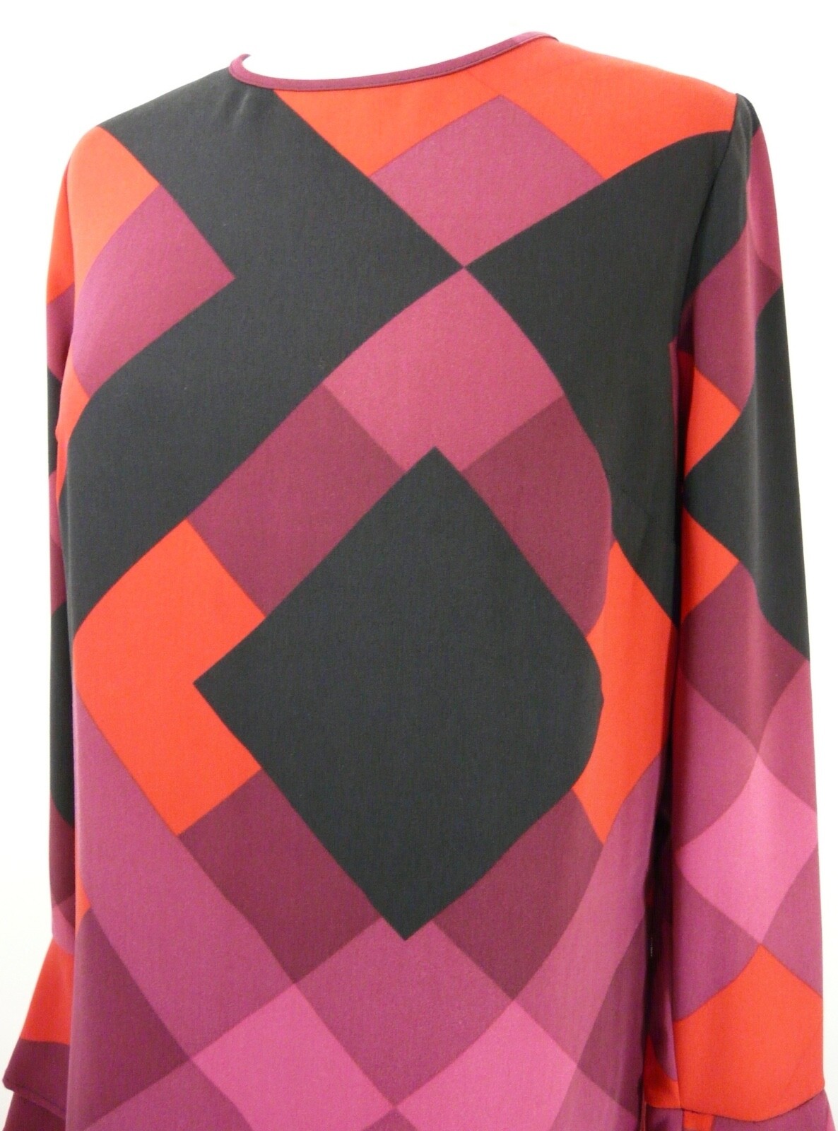 Principles Ben De Lisi Red Black Geometric Shift Dres… - Gem