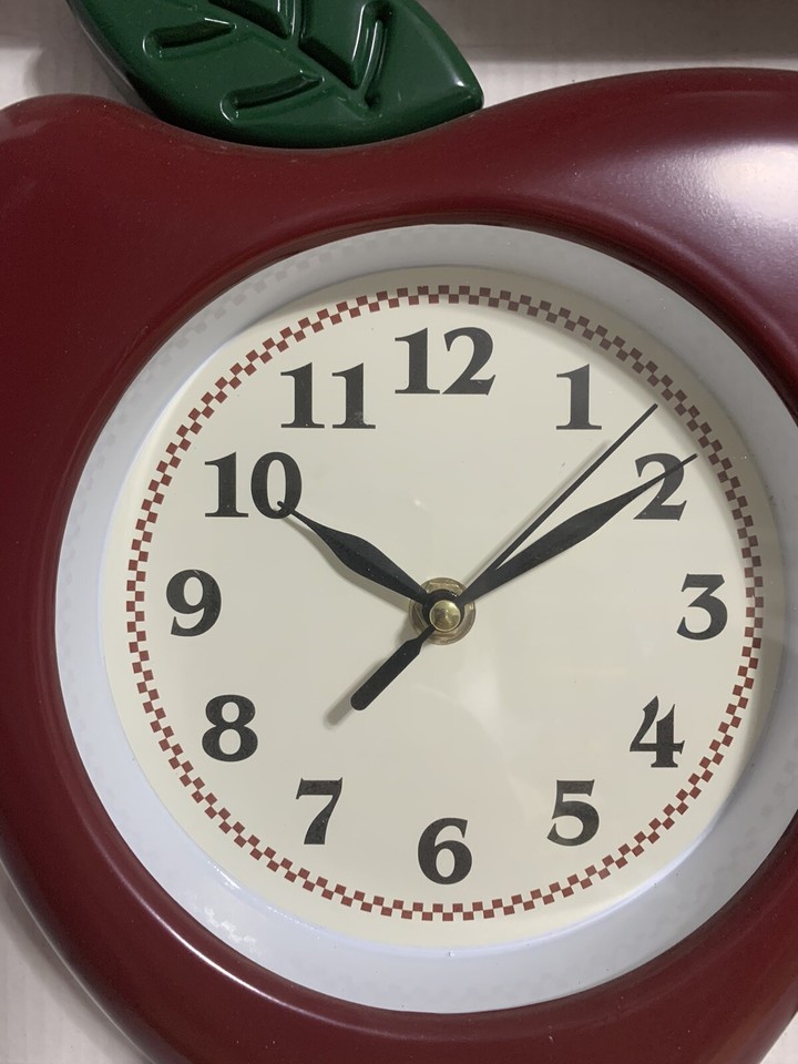Apple Wall Clock 10" Three-Dimensional Wall Clock | eBay
