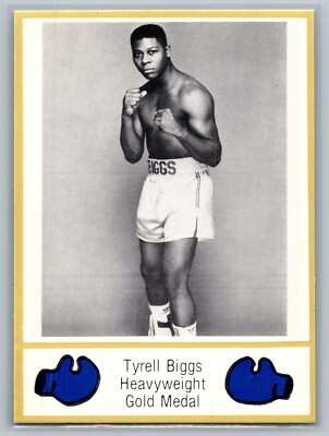 1986 Brown's Boxing Cards Tyrell Biggs #65 Heavy Weight Gold Medal (RC ...