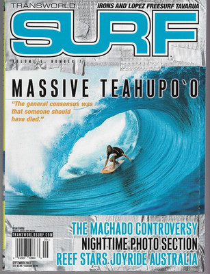 TRANSWORLD SURF Magazine Sept 2003 - LIKE NEW+ - TEAHUPO'O! - US Open ...
