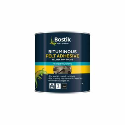 Bostik Bituminous Roof Felt Adhesive Cold Applied 1L - 2.5L -5L Roof ...