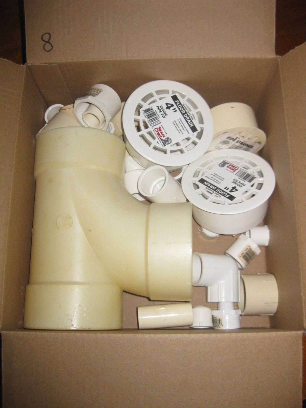 Lot of PVC & Poly Styrene fittings, Mixed, 44 pieces, New old stock ...