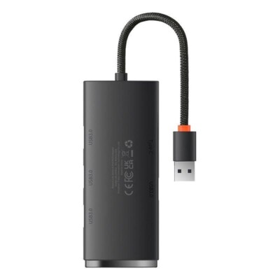 Usb Hub Baseus Usb-A 4 (Usb3.0) Usb, 4 X Usb, 0.25 M, Black | eBay