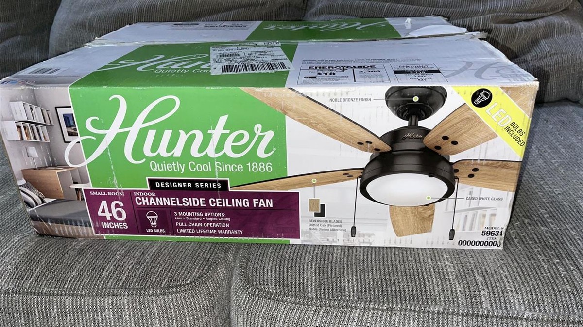 Hunter 4 Light White Spotlight Ceiling Fan Kit | Shelly Lighting