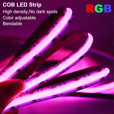 5M COB Flexible LED Strip Light RGB CCT RGBW White High Density LED ...