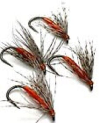 Trout fishing wet Flies PARTRIDGE AND ORANGE BARBED/ BARBLESS various ...