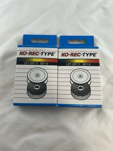 Lot Of 2 Ko-Rec-Type Lift-Off 71 3071-0 Correctable Black Ribbons - NEW ...