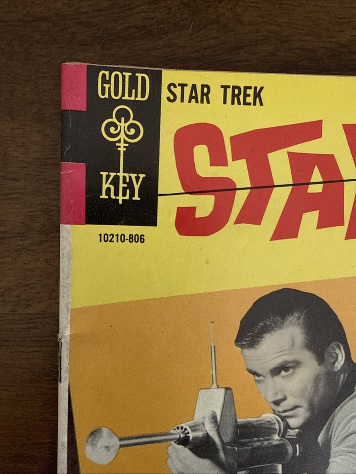 RARE 1968 Gold Key STAR TREK #2 Spock & Kirk Photo Cover Key Issue ...
