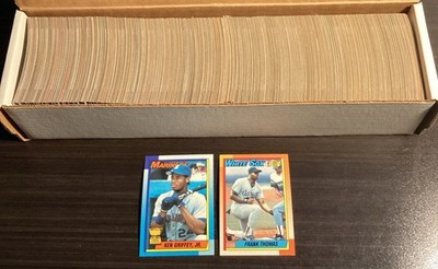 1990 Topps Baseball Complete Set Frank Thomas Rookie RC Griffey Cup | eBay