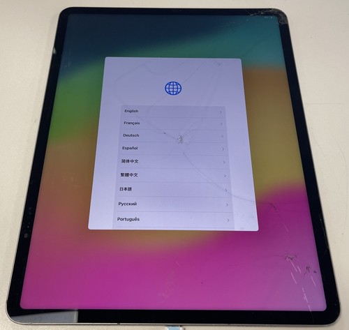 DAMAGED -Apple -iPad Pro 12.9-inch (6th gen)-Cellular - A2437 -256GB ...