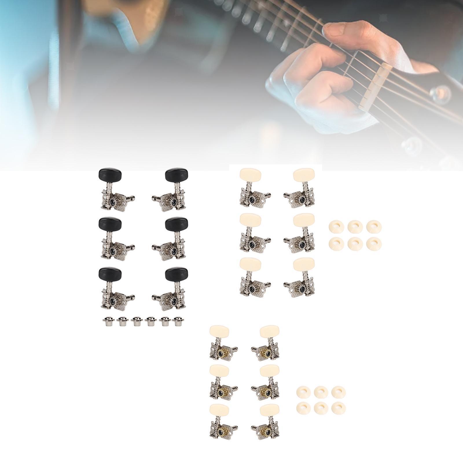 6 Pieces Guitar String Tuning Pegs Electric Folk Guitar String Knob ...