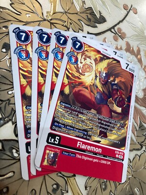 Digimon Card Game Playset EX5-012 U Flaremon | eBay