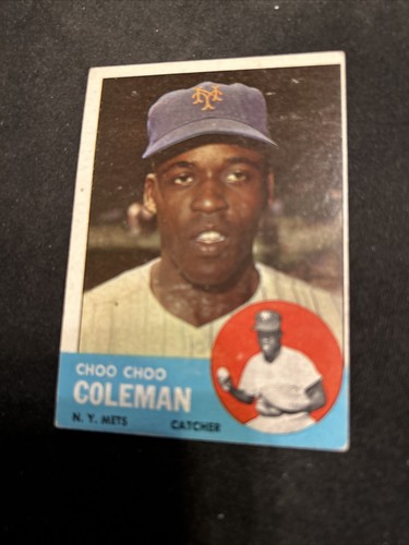 1963 Topps Baseball Card #27 Choo Choo Coleman New York Mets Ex Free ...