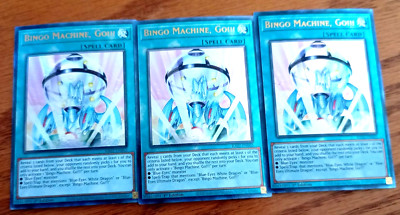 3x Bingo Machine, Go!! PRISMATIC Ultimate Rare (PUR) Ra02 Yugioh Mint ...