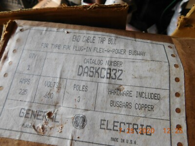 General Electric GE Busway Tap box DASKCB-32 225 amp 600 volt | eBay