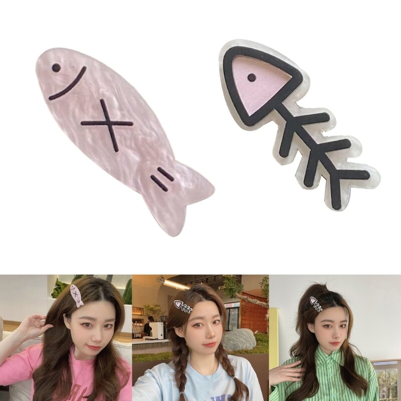 Hair Pin Cute Fish Side Clip Smalll Decorative Hairpin for Thick Hair ...
