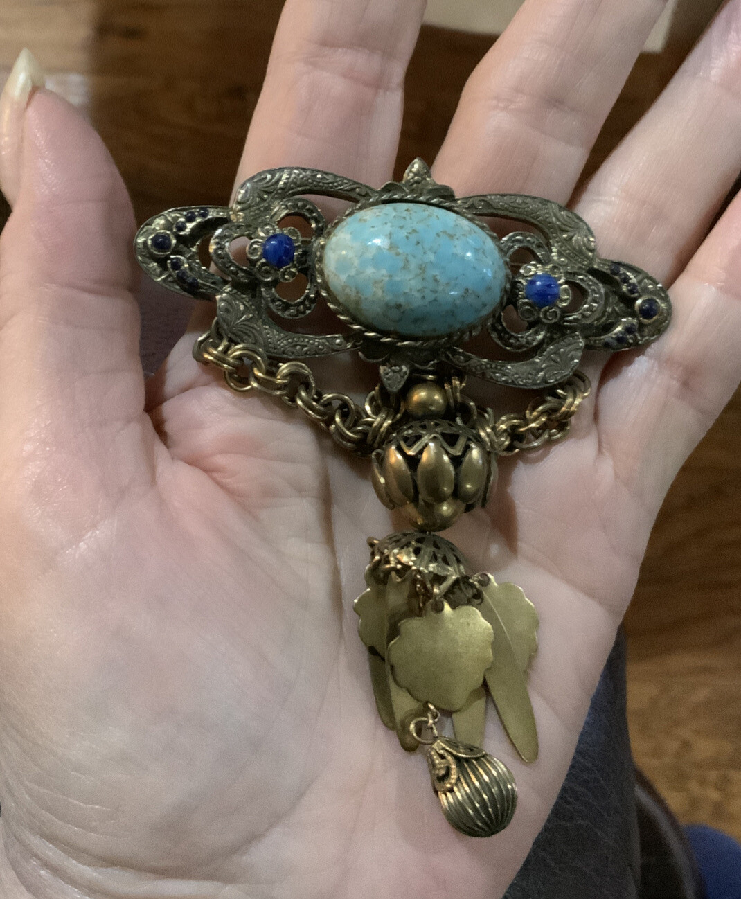 Huge Amazing Vintage VOGUE Pin BROOCH - Gem
