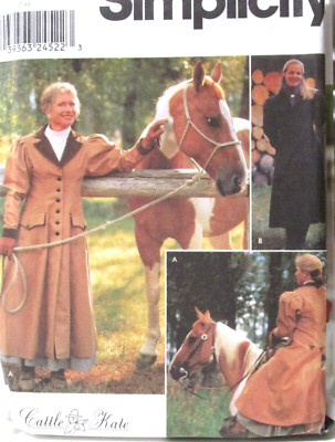 Simplicity Misses Sewing Pattern Cattle Kate Carriage Buggy Coat plus ...