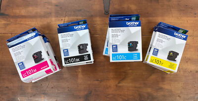 Brother MFC & DCP Printers, Two LC101 Standard Yield Ink Cartridge Sets ...
