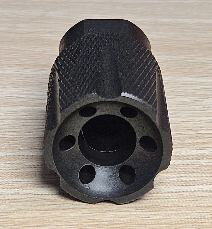 MINI SIZE 1/2x28 Linear Recoil Compensator Front Vent Muzzle Brake for ...
