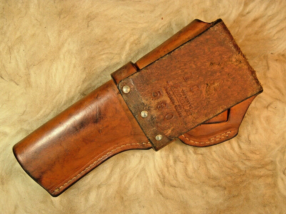 RARE OLDER VINTAGE #1C GEO LAWRENCE LEATHER HOLSTER FOR RUGER BEARCAT ...