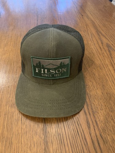 Filson Logger Logo Hat_Forest Green_Tin Cloth | eBay