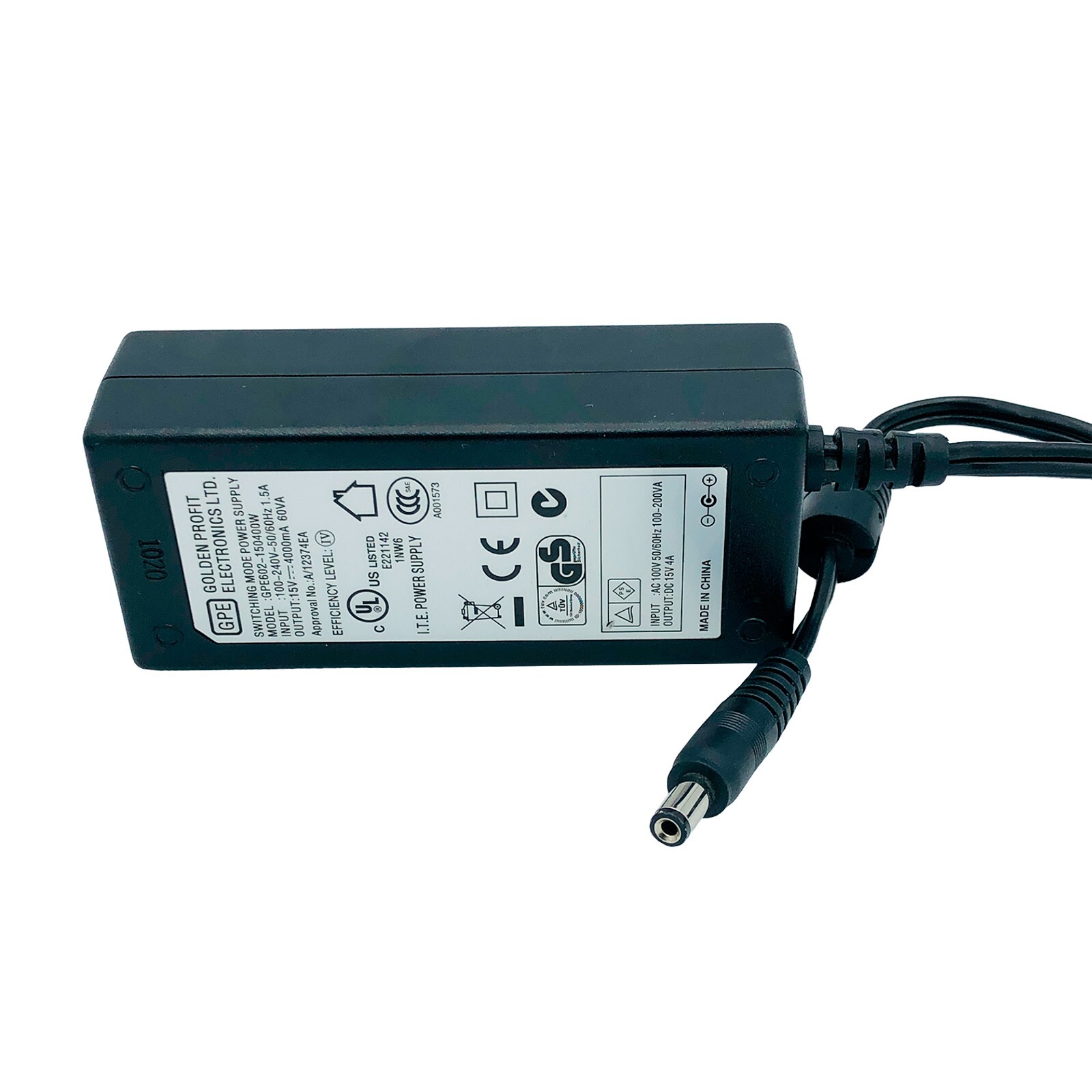 AC Adapter Golden Profit Electronics LTD GPE602-150400W Power Supply ...