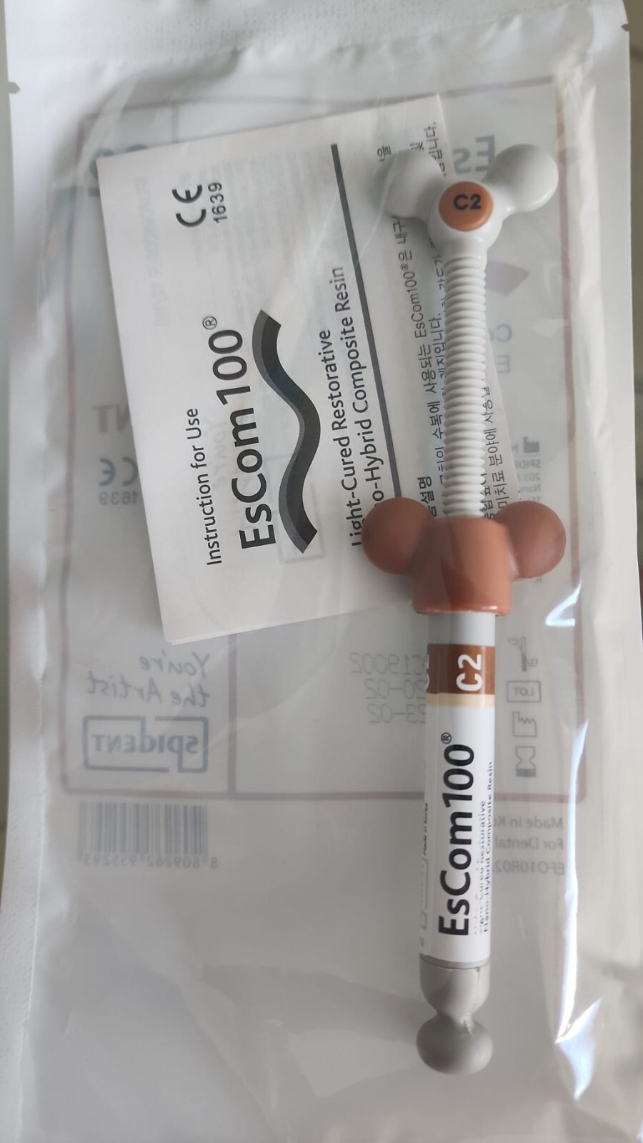 Dental EsCom 100 Light Cured Restorative nano- Hybrid Composite Resin ...