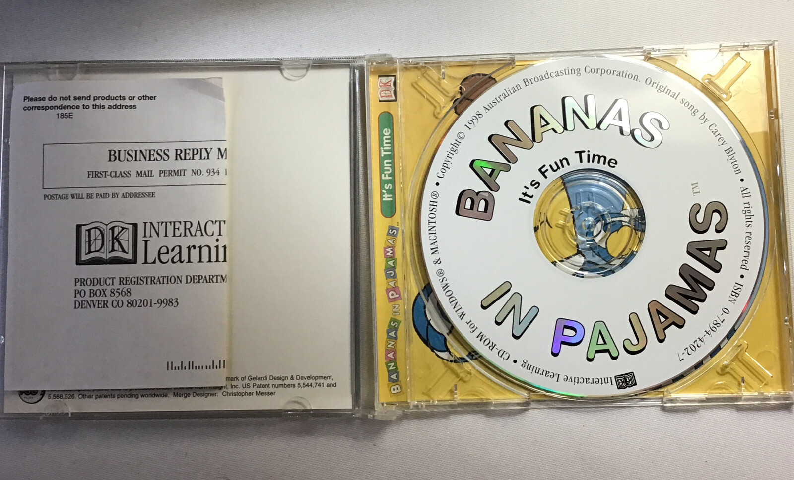 Bananas in Pajamas CD Rom It’s Fun Time Early Learning Teaching ...