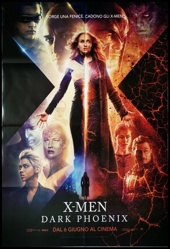 X-MEN DARK PHOENIX Original Movie Poster 39x55" 2Sh Italian KINBERG ...
