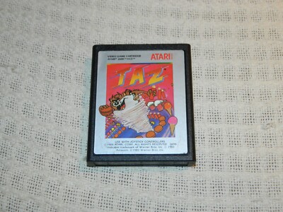 Taz (Atari 2600, 1983) *Authentic TESTED WORKS* MISSING TOP LABEL | eBay