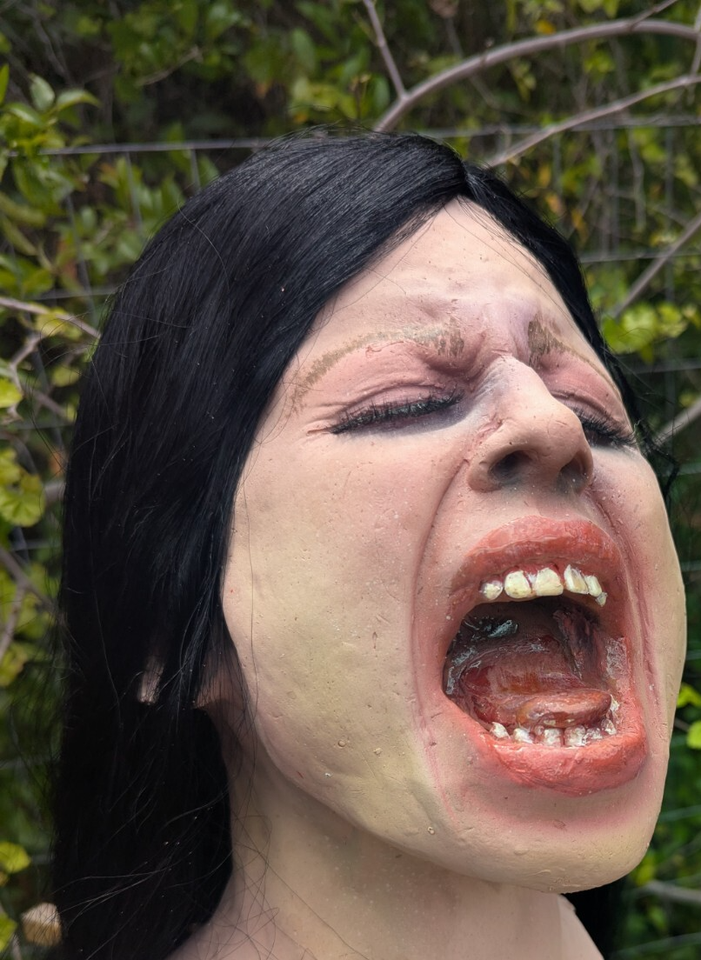 halloween prop torso female lifecast attraction horror film prop scary ...