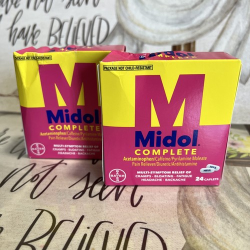 Midol Complete : 24 Tbs . 48 Total Tabs (2 Pack) Exp 05/25 ...