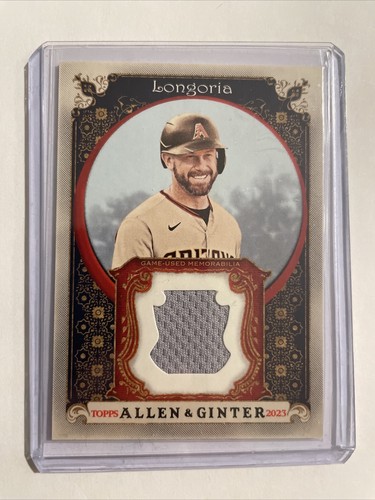 2023 TOPPS ALLEN & GINTER EVAN LONGORIA SP RELIC #AGRB-EL ARIZONA ...